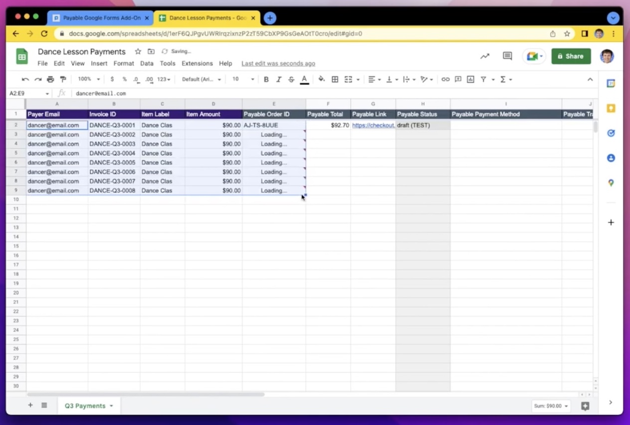 How to Use Google Sheets and Payable to Create Easy Invoices - Payable Blog