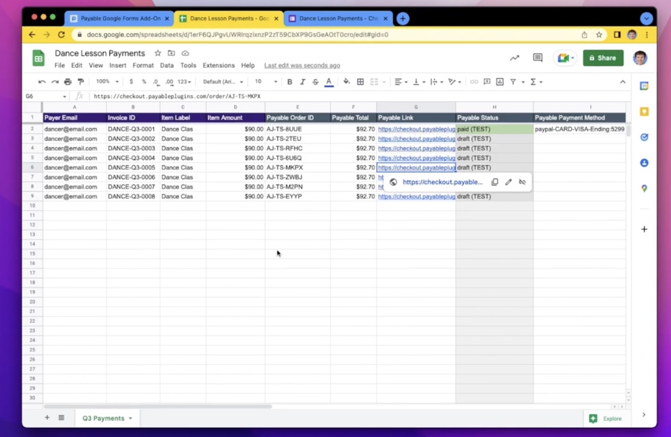 How to Use Google Sheets and Payable to Create Easy Invoices - Payable Blog