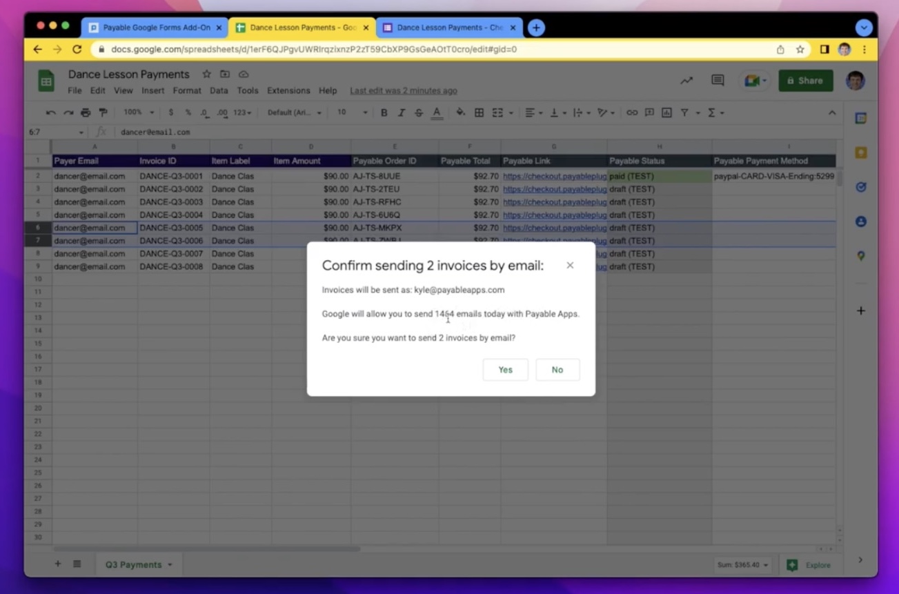 How to Use Google Sheets and Payable to Create Easy Invoices - Payable Blog