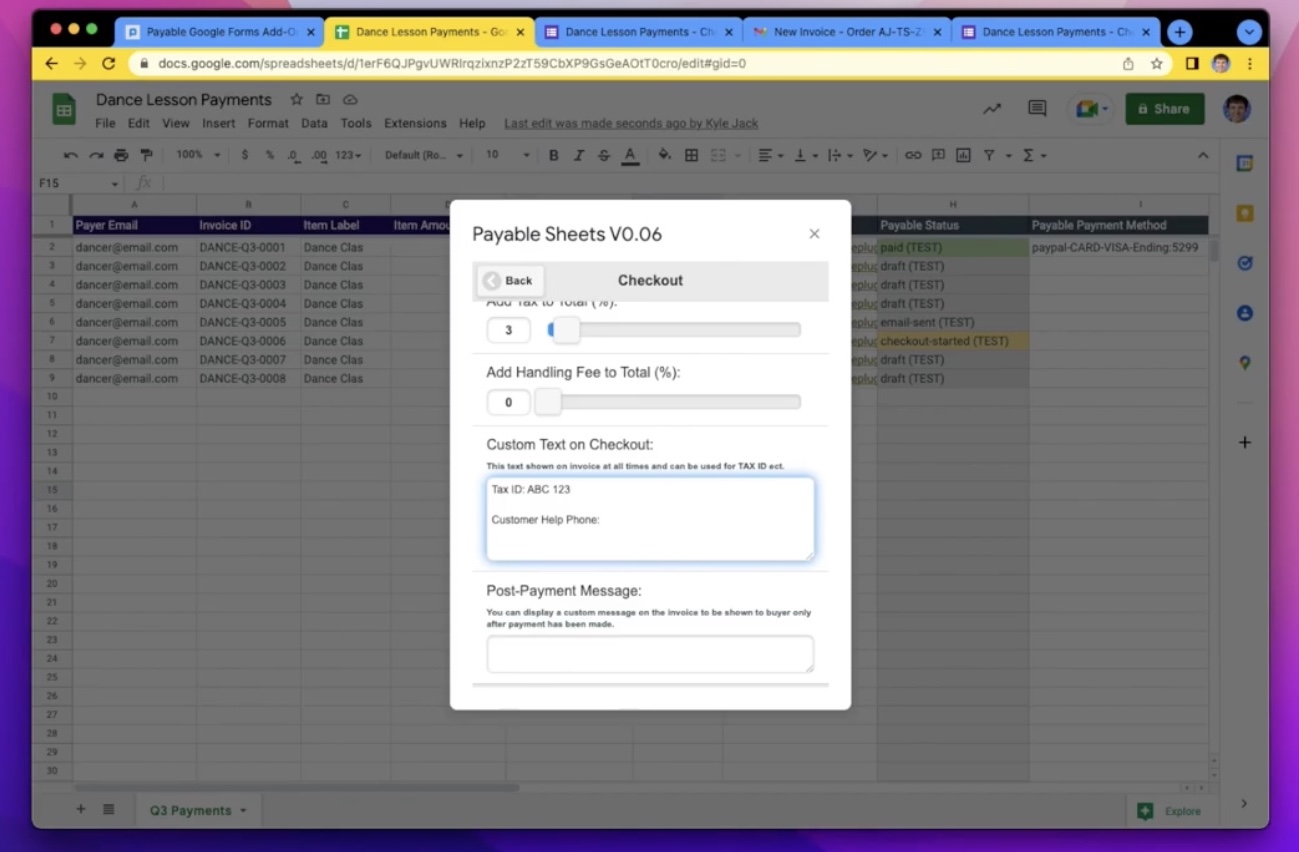 How to Use Google Sheets and Payable to Create Easy Invoices - Payable Blog