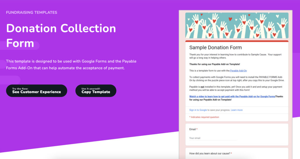 6 Free Google Forms Templates for Nonprofits and Charities - Payable Blog